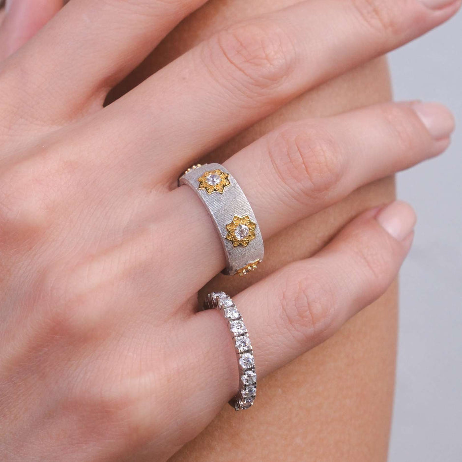 Buy 18K Gold Polished Rings for Women | Fedoma Jewellery